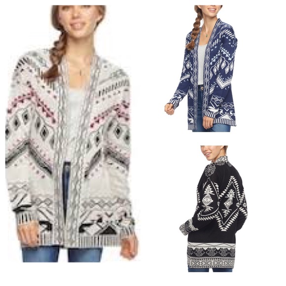 Pink Republic | Sweaters | Pink Republic Sweater Cardigan Geometric ...